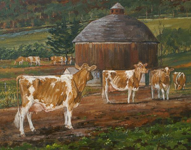 Sunny Beach Farm Studios - Cow Art Equine Artist Larry Schultz of ...