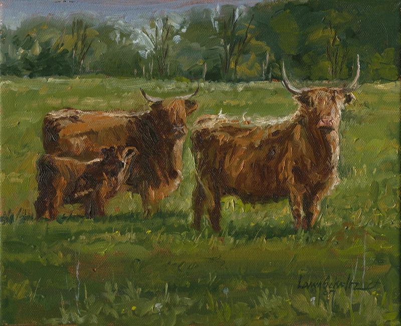 Sunny Beach Farm Studios - Cow Art Equine Artist Larry Schultz of ...