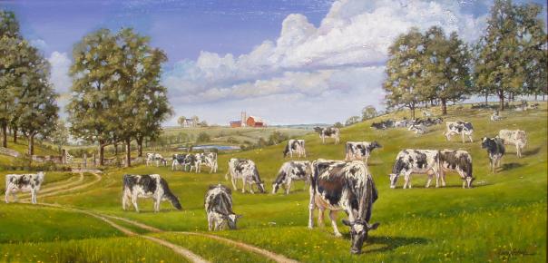 Sunny Beach Farm Studios - Cow Art Equine Artist Larry Schultz of ...