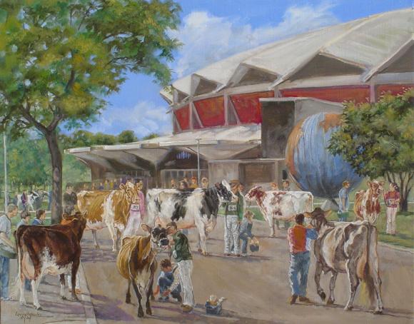 Sunny Beach Farm Studios - Cow Art Equine Artist Larry Schultz of ...