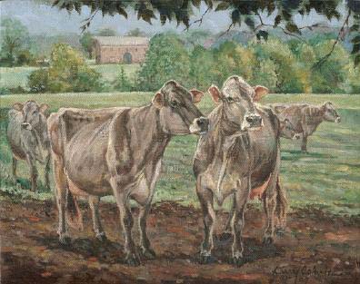 Sunny Beach Farm Studios - Cow Art Equine Artist Larry Schultz of ...