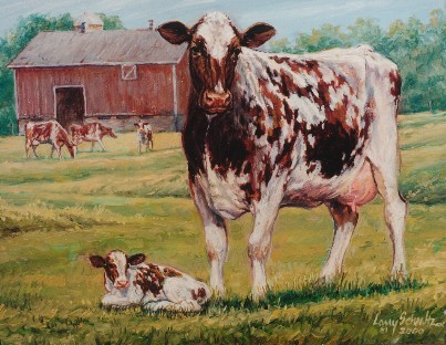 Sunny Beach Farm Studios - Cow Art Equine Artist Larry Schultz of ...