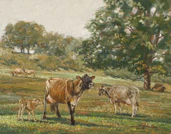 Sunny Beach Farm Studios - Cow Art Equine Artist Larry Schultz of ...