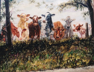 Sunny Beach Farm Studios - Cow Art Equine Artist Larry Schultz of ...