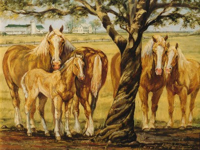 Sunny Beach Farm Studios - Cow Art Equine Artist Larry Schultz of ...