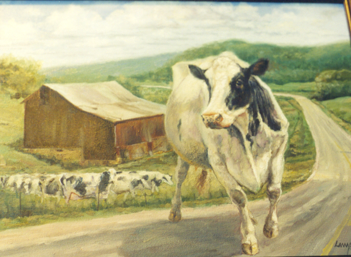 Sunny Beach Farm Studios - Cow Art Equine Artist Larry Schultz of ...