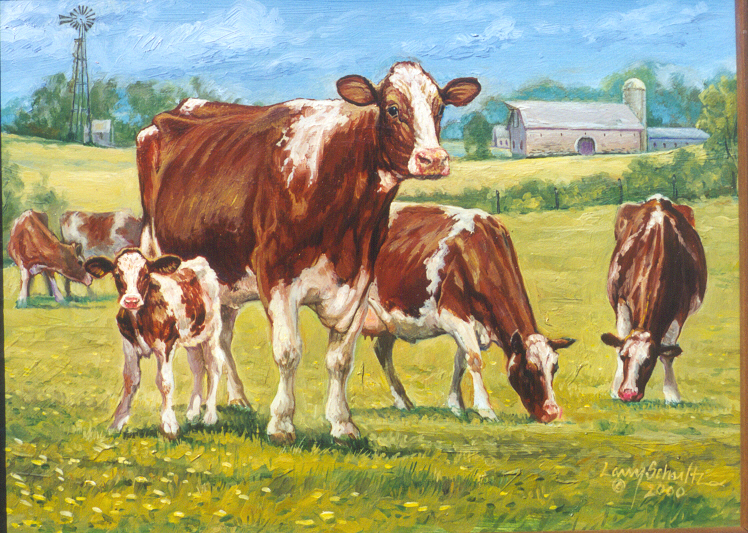 Sunny Beach Farm Studios - Cow Art Equine Artist Larry Schultz of ...