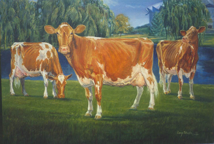 Sunny Beach Farm Studios - Cow Art Equine Artist Larry Schultz of ...