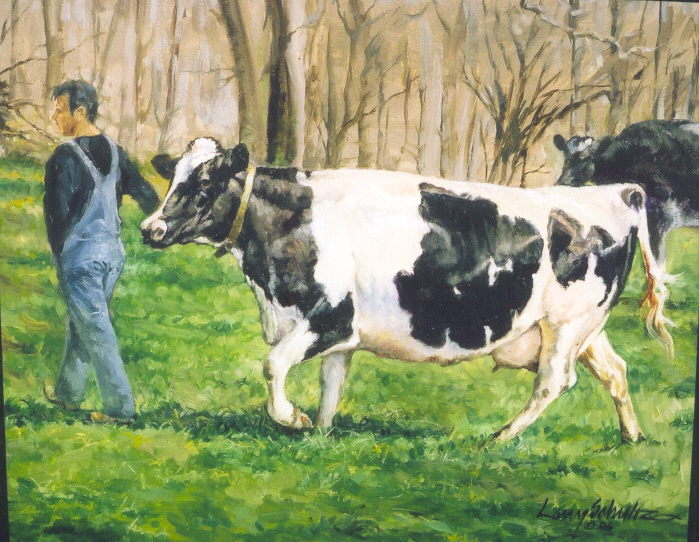 Sunny Beach Farm Studios - Cow Art Equine Artist Larry Schultz of ...