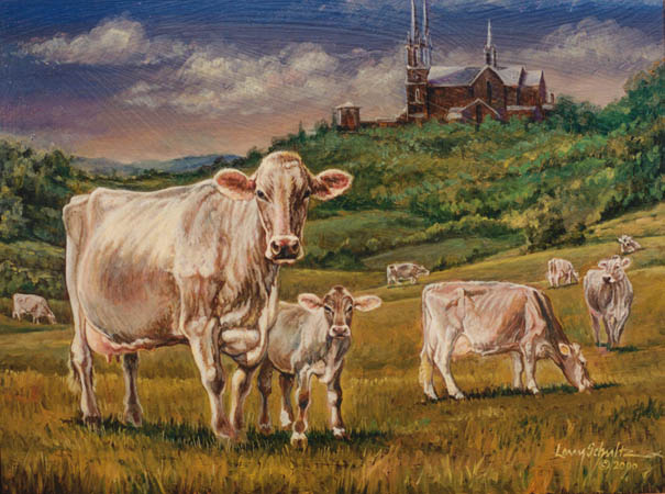 Sunny Beach Farm Studios - Cow Art Equine Artist Larry Schultz of ...