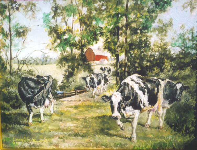 Sunny Beach Farm Studios - Cow Art Equine Artist Larry Schultz of ...