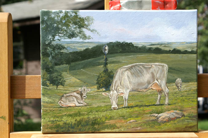 Sunny Beach Farm Studios - Cow Art Equine Artist Larry Schultz of ...